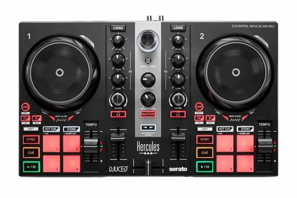 KNOW EASY-Контроллер Hercules DJControl Inpulse 200-MK2
