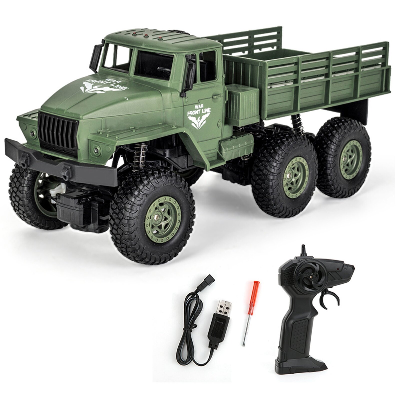 JJRC 1/18 2,4 ГГц 4WD автомобиль RC автомобиль электрический шестиколесный моделируемый грузовик модель ToyType A