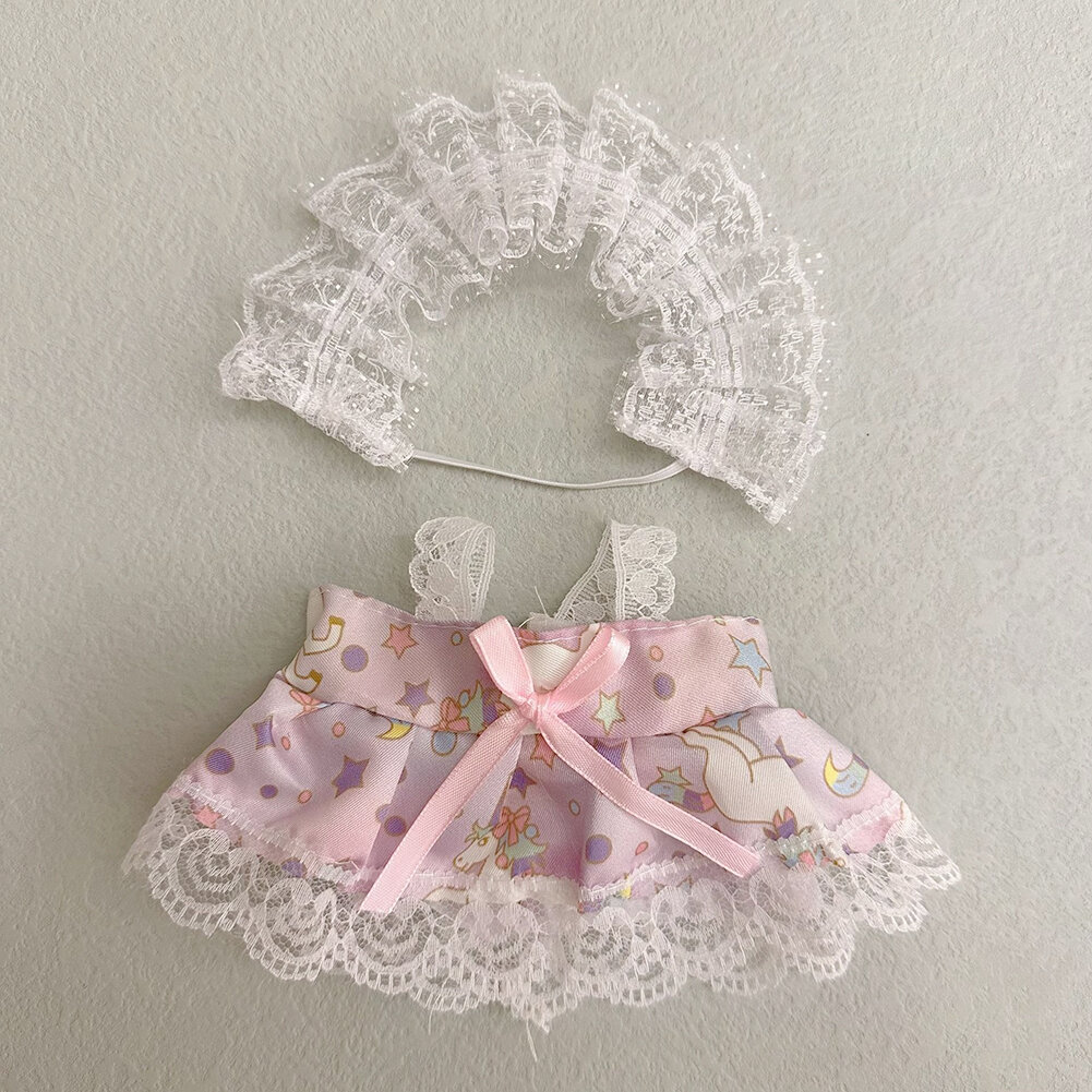 Милый комплект одежды Лолиты, сменный наряд, игровые аксессуары для дома, мини-одежда для хлопковой куклы 20 см, без куклы