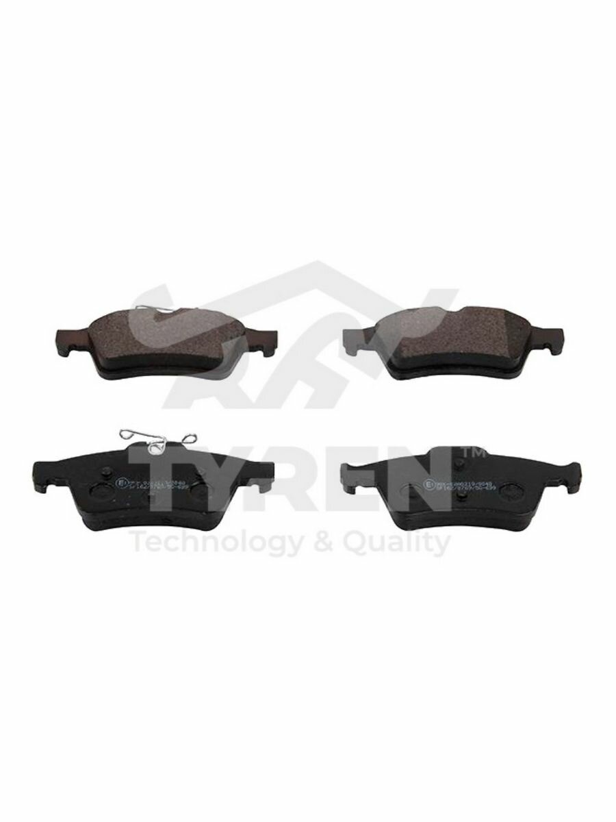Колодки тормозные дисковые задние для а/м PEUGEOT 508, Tyren TYR1217531