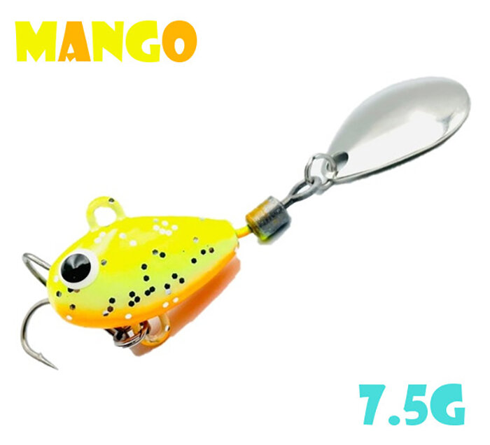 Блесна Тейл-Спиннер для рыбалки Uf-Studio Hurricane 7.5g #Mango