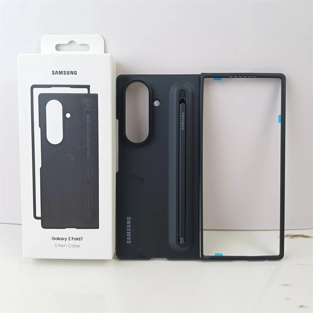 Новый чехол для телефона Samsung Z Fold 7 5G Skin Feel Slim S Pen со стилусом для Galaxy Black