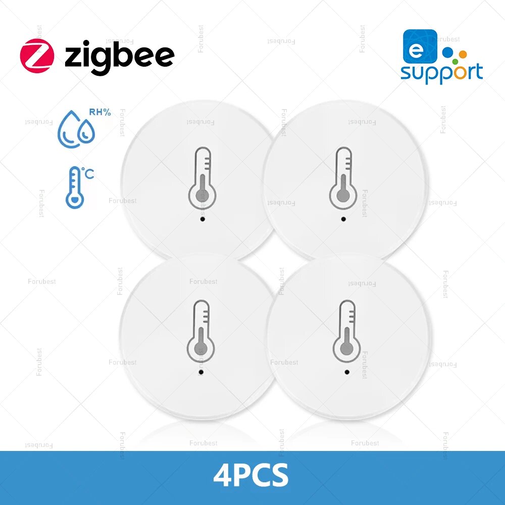 Датчик температуры и влажности Zigbee 4PCS