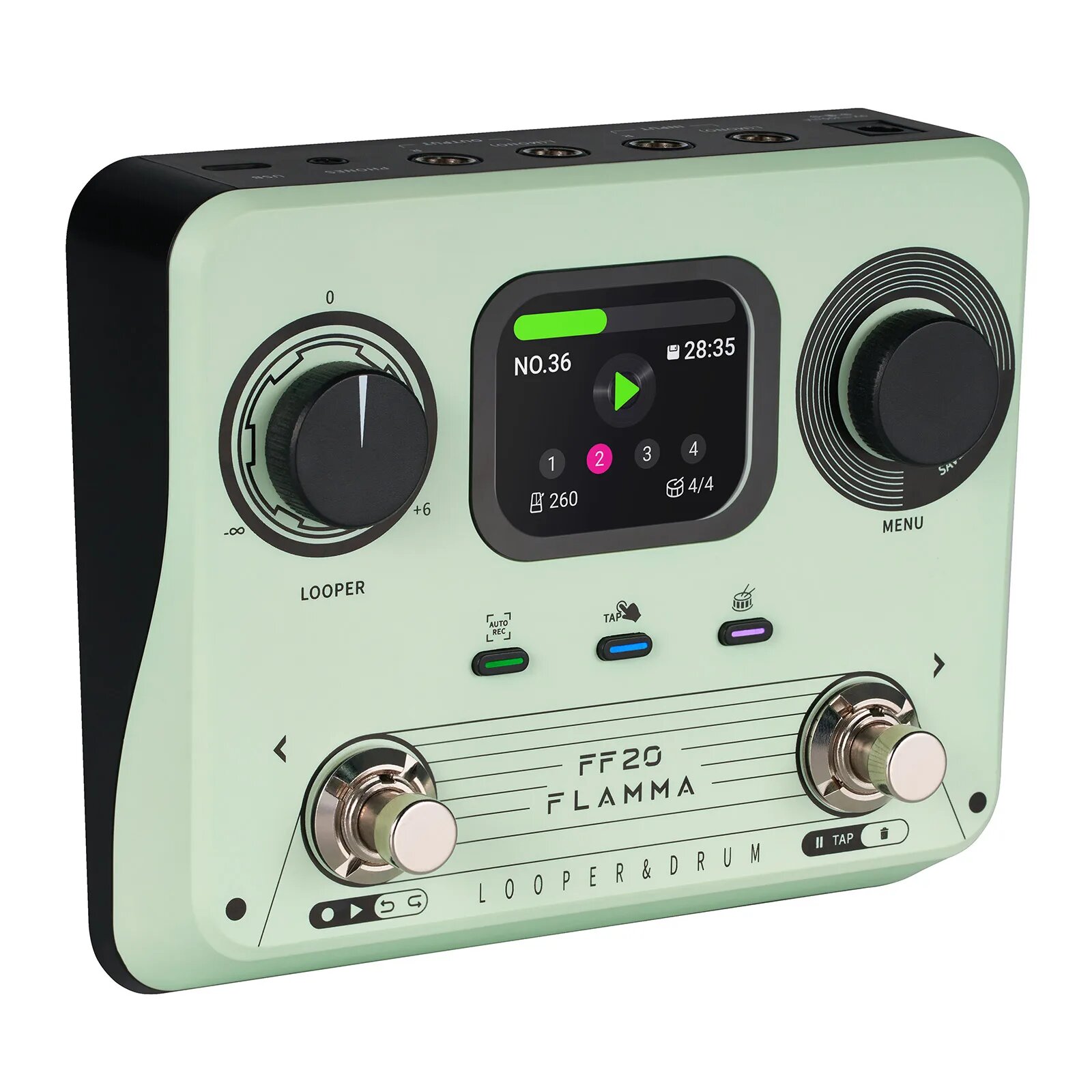 FLAMMA FF20 Looper Drum, Зеленый