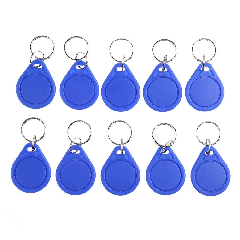 RFID брелок 125 кГц, синий, 10 шт.