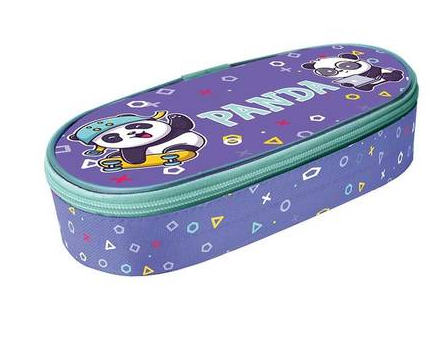 Пенал на молнии "Трио панда" 210*85*50 мм