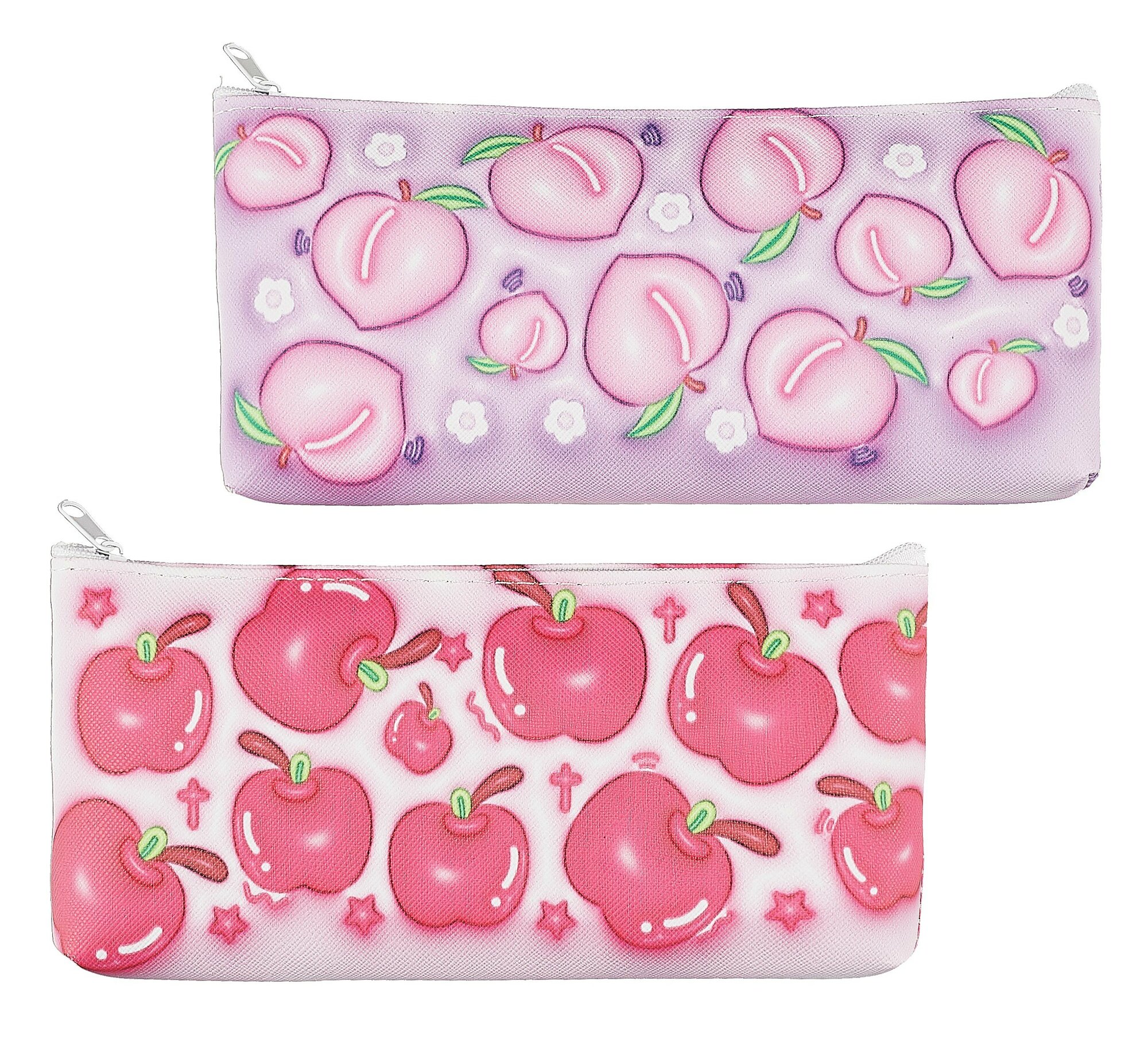 Пенал-косметичка "Ягоды" PU, эффект 3D, ассорти