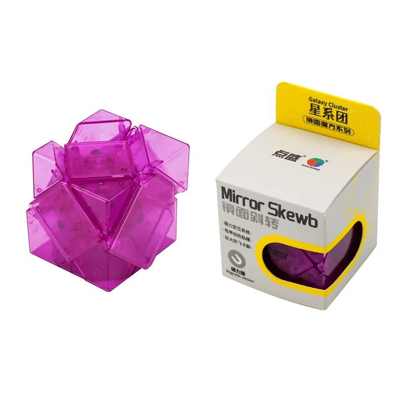 Магнитный кубик DianSheng Mirror Skewb Фиолетовый, Purple Diamond M