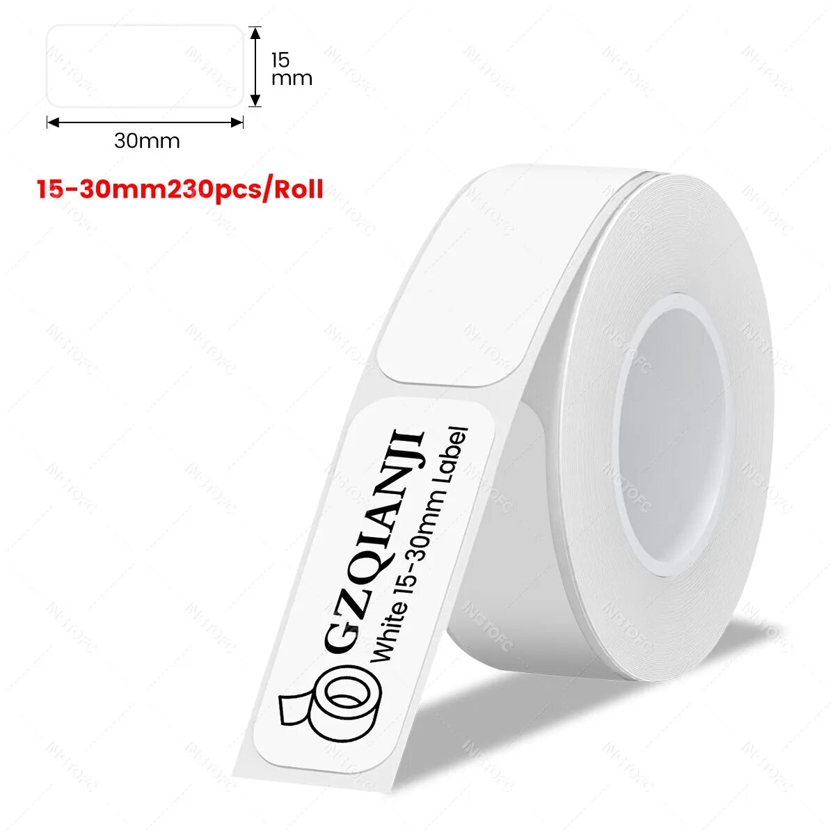 Термоэтикетки Marklife P15, цветная лента для кабелей Белый, 15x30mm White