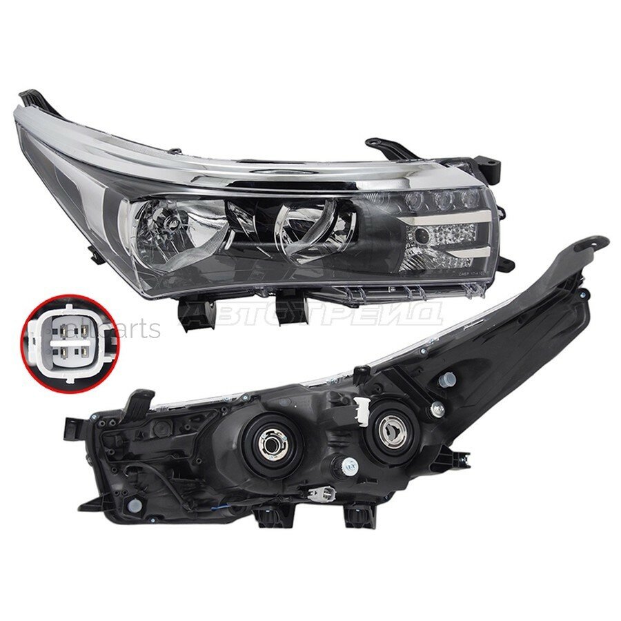 SAT ST-212-11Y1R-LDEM2U Фара Toyota Corolla (E180) 12-16 (Справа/ Галоген/ Ручная регулировка)