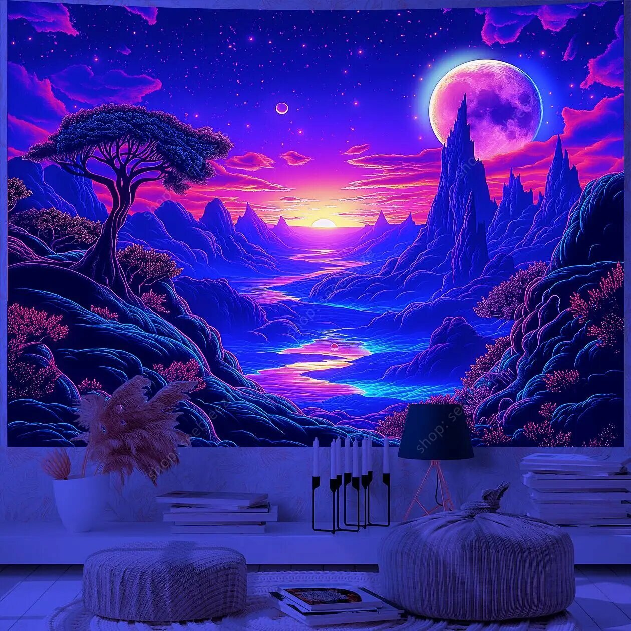 Гобелен на стену 180x230см, Галактика, WF1037