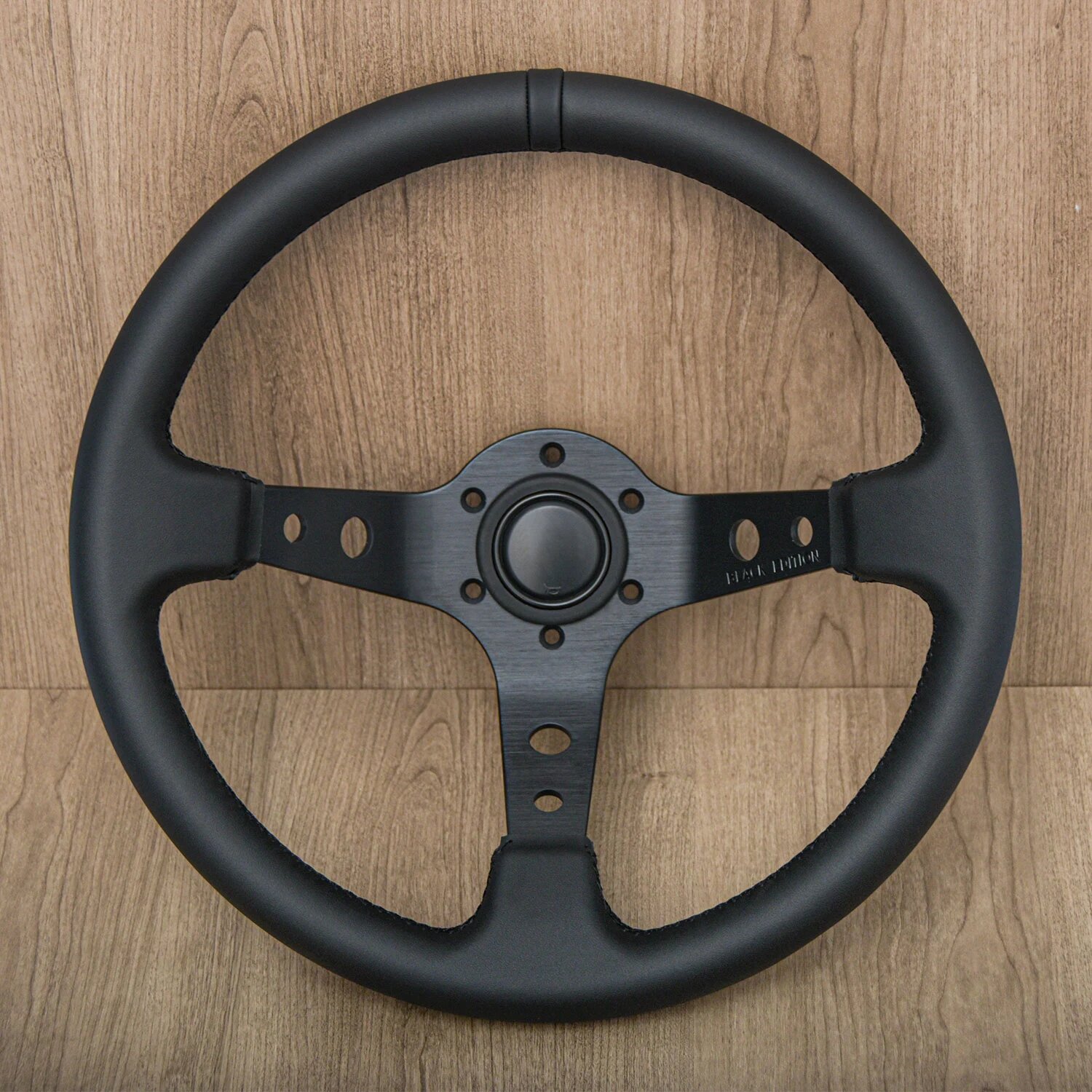 Руль BLACK EDITION Style 14-дюймовый спортивный руль Deep Dish Racing для универсальных устройств