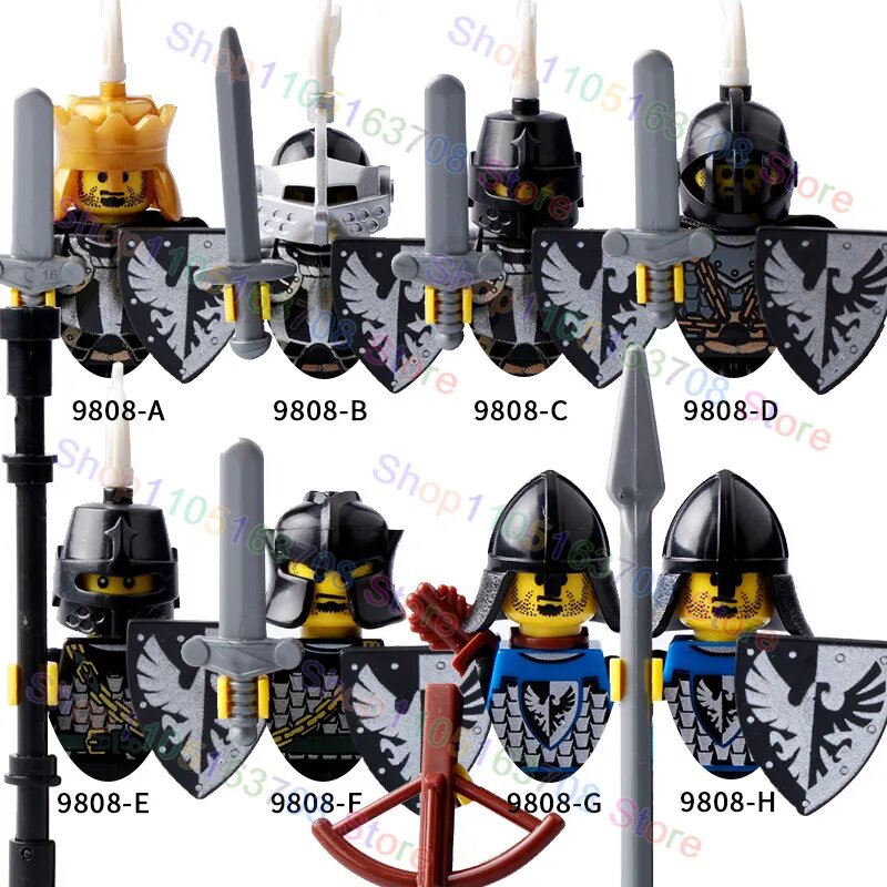 Кирпичики для сборки LEGO Knight 9808 AX9808