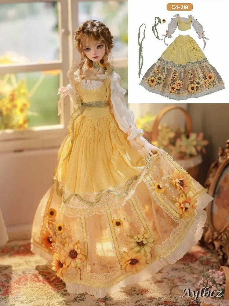 1/4 Bjd Одежда, Аксессуары для кукол-платьев В нескольких цветах