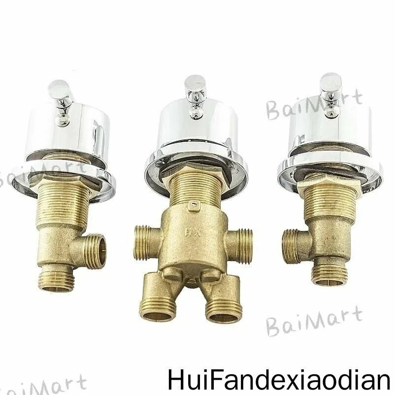 Смеситель на борт ванны (джакуза) KR-V/PRV-2. Комплект переключатель на 2 режима (душ / ванна), кран холодной и горячей воды. Подключение - резьба 1/2". Диаметр отверстий 30 мм.