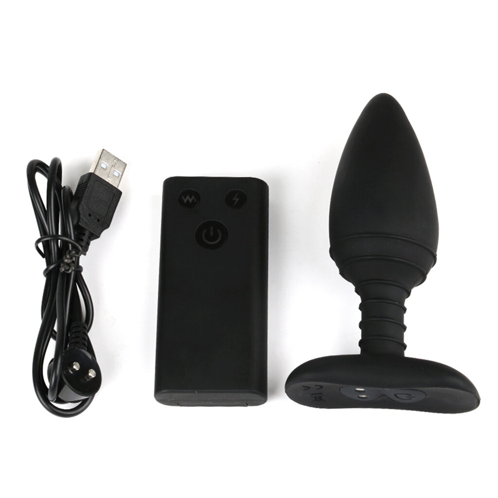 Дистанционная Анальная Пробка Электро Секс Массажер Простаты Электрический Шок Анальный Фаллоимитатор Анальная Пробка Анальная Пробка Хвост Электрошок Секс Игрушки