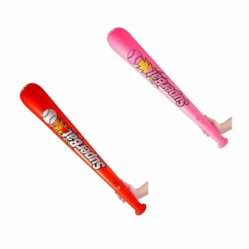 2 шт, красная + розовая надувная бейсбольная бита