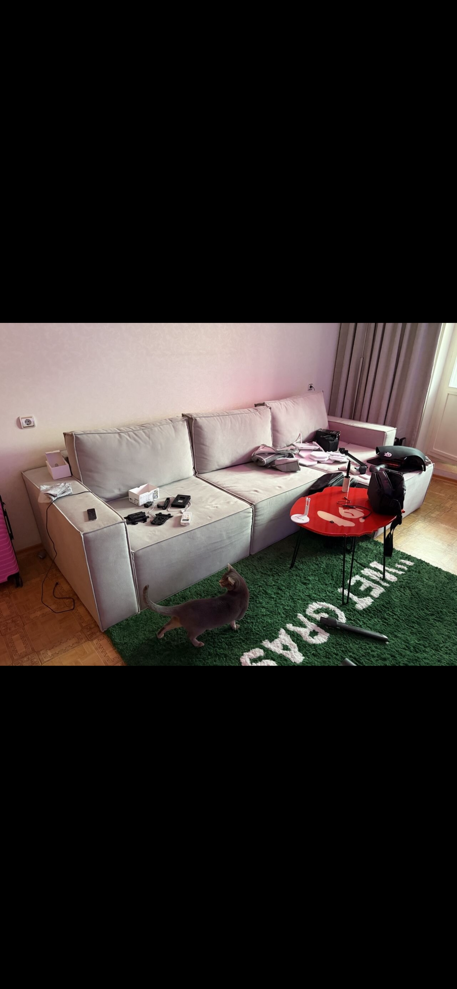 Диван лофт прямой раскладной 3 секции