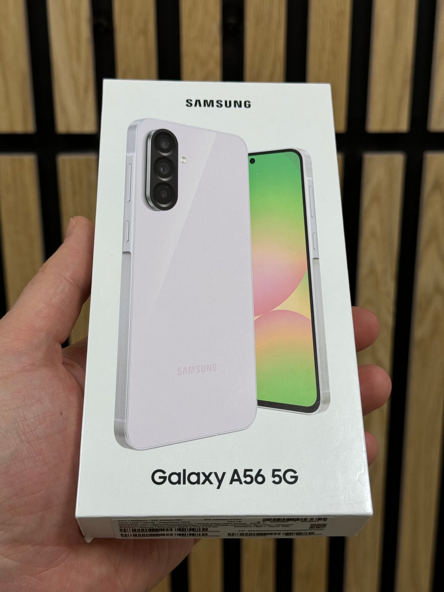Смартфон Samsung Galaxy A56 5G 8/256 ГБ, nano SIM + eSIM, Ростест (EAC), розовый