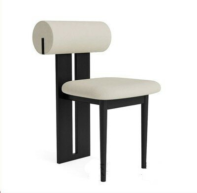 Стул в стиле HIPPO CHAIR NORR11 (молочный + черный)