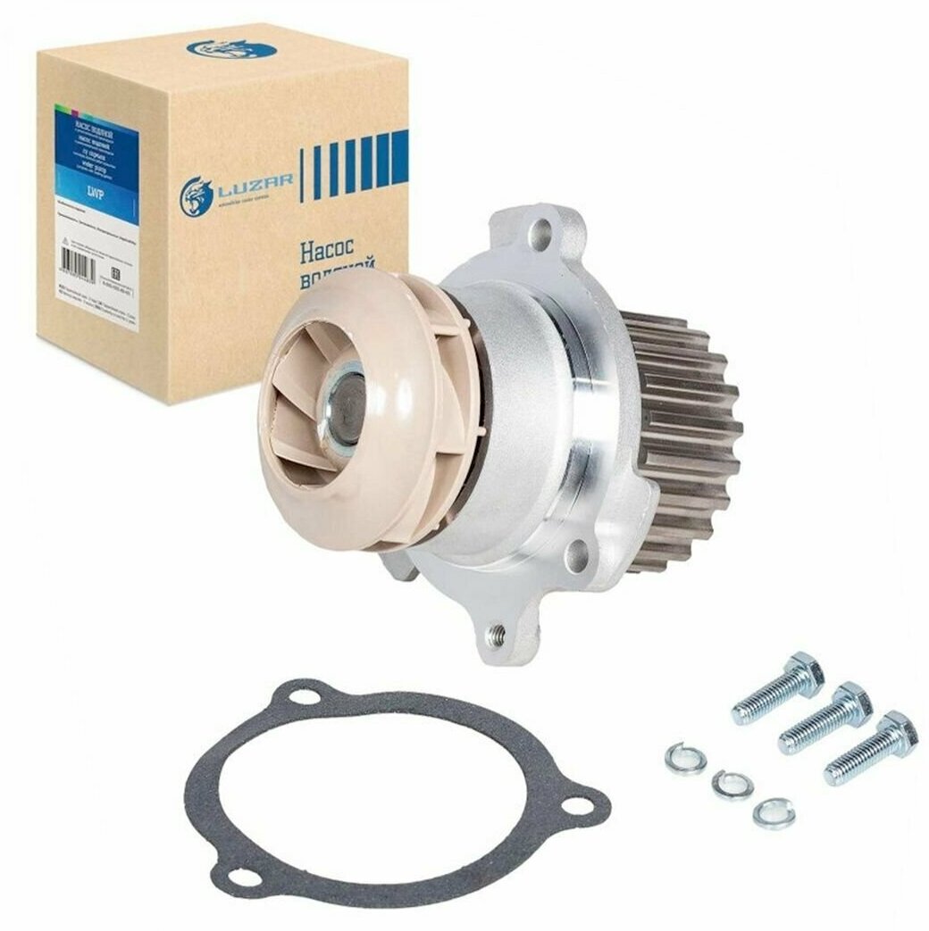 Насос водяной LUZAR LADA Priora, Kalina, Vesta, X-Ray, Granta, Largus, Datsun on-DO, mi-DO, TURBO, LWP 01274