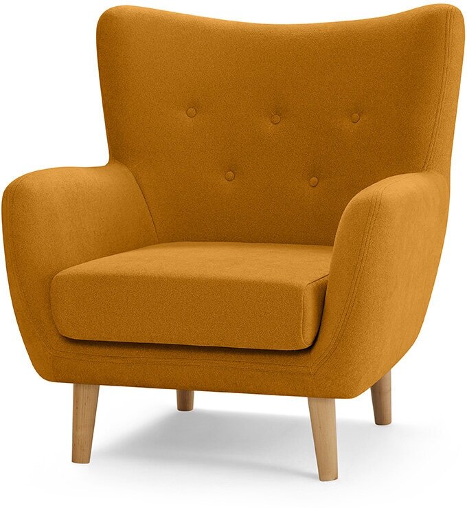 Кресло для отдыха SCANDICA Мей High, 90х97х88 см, цвет горчичный