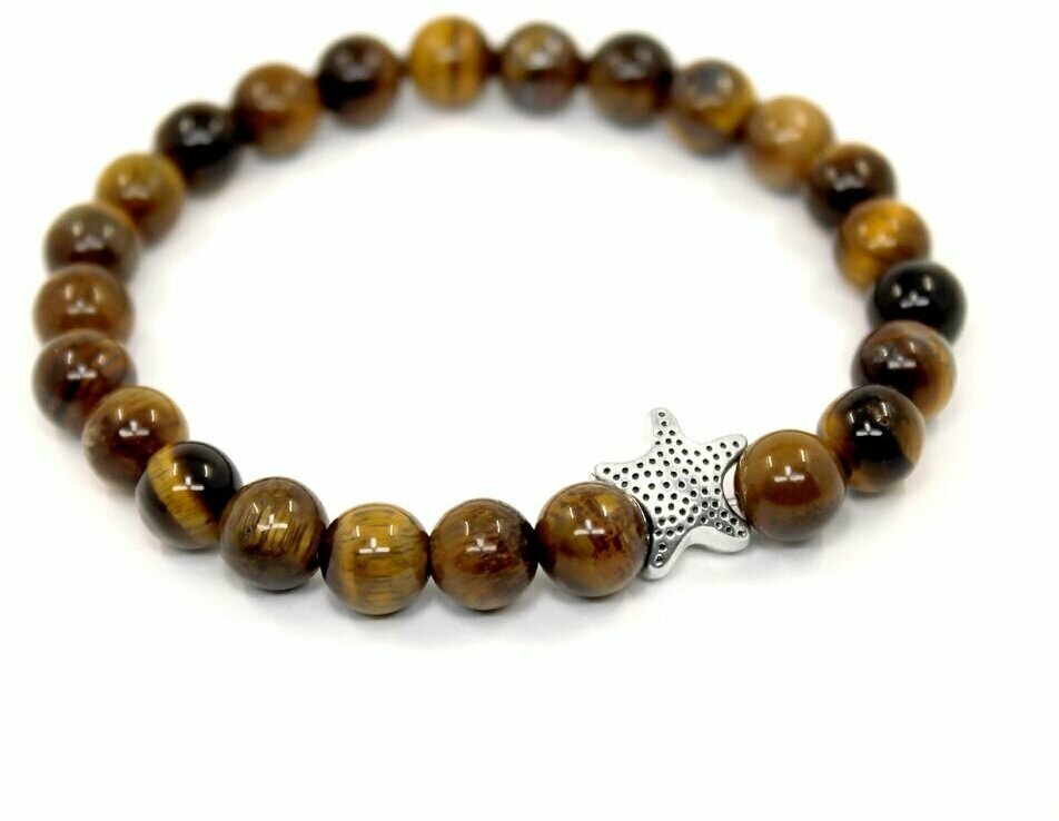 Браслет-нить, тигровый глаз