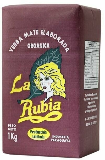 Йерба мате La Rubia Elaborada Organica 1 кг Парагвай