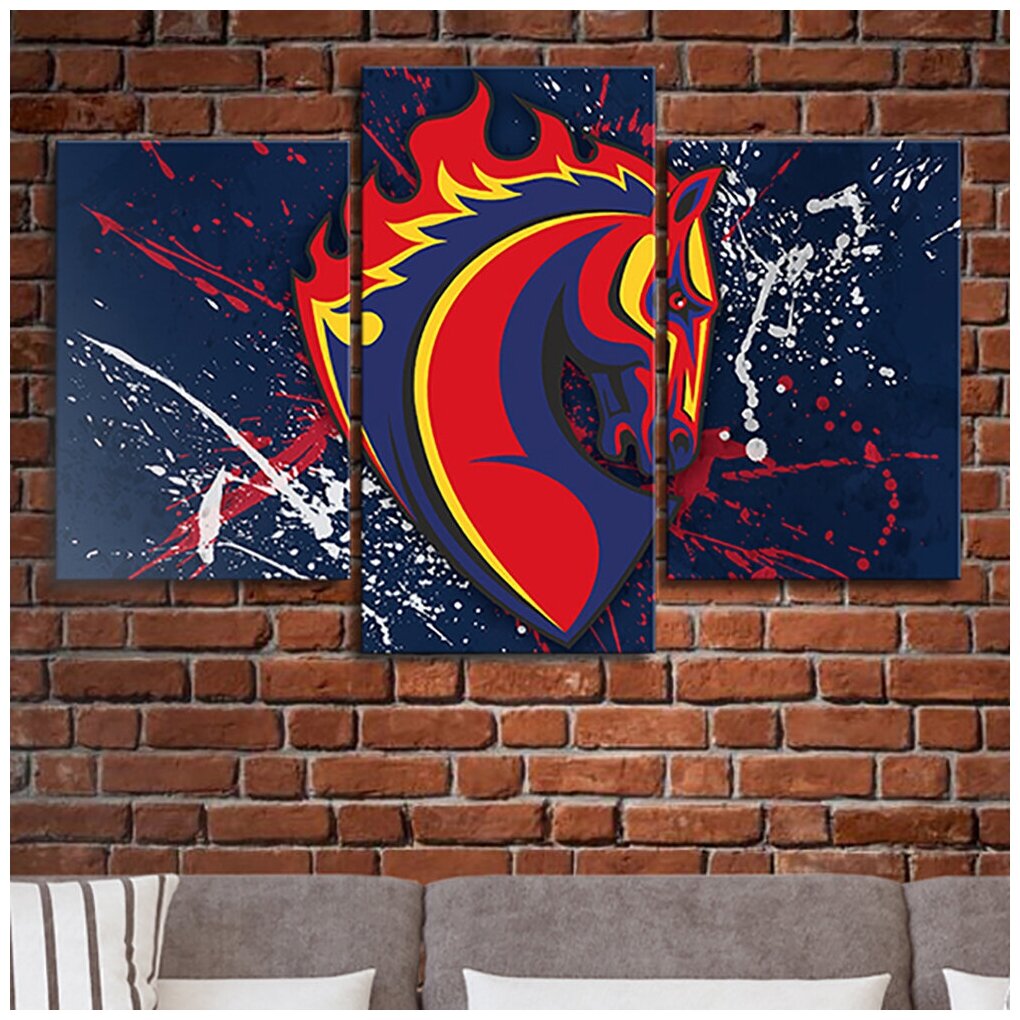 Модульная картина ЦСКА Москва 90х60см