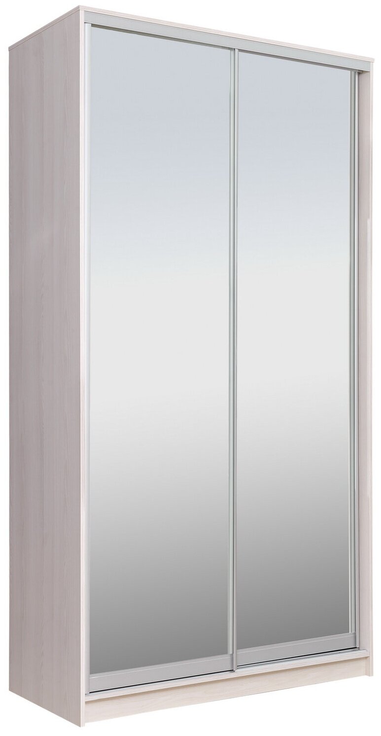 Шкаф-купе Elgon 120 РГ- 6.04 ЗЗ (ясень снежный/хром), 120х60х240 см