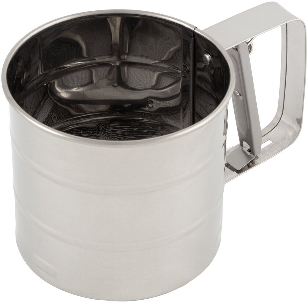 Кружка-сито Mallony для просеивания муки "Fornata", 10,5х9,5 см, нержавеющая сталь 006640