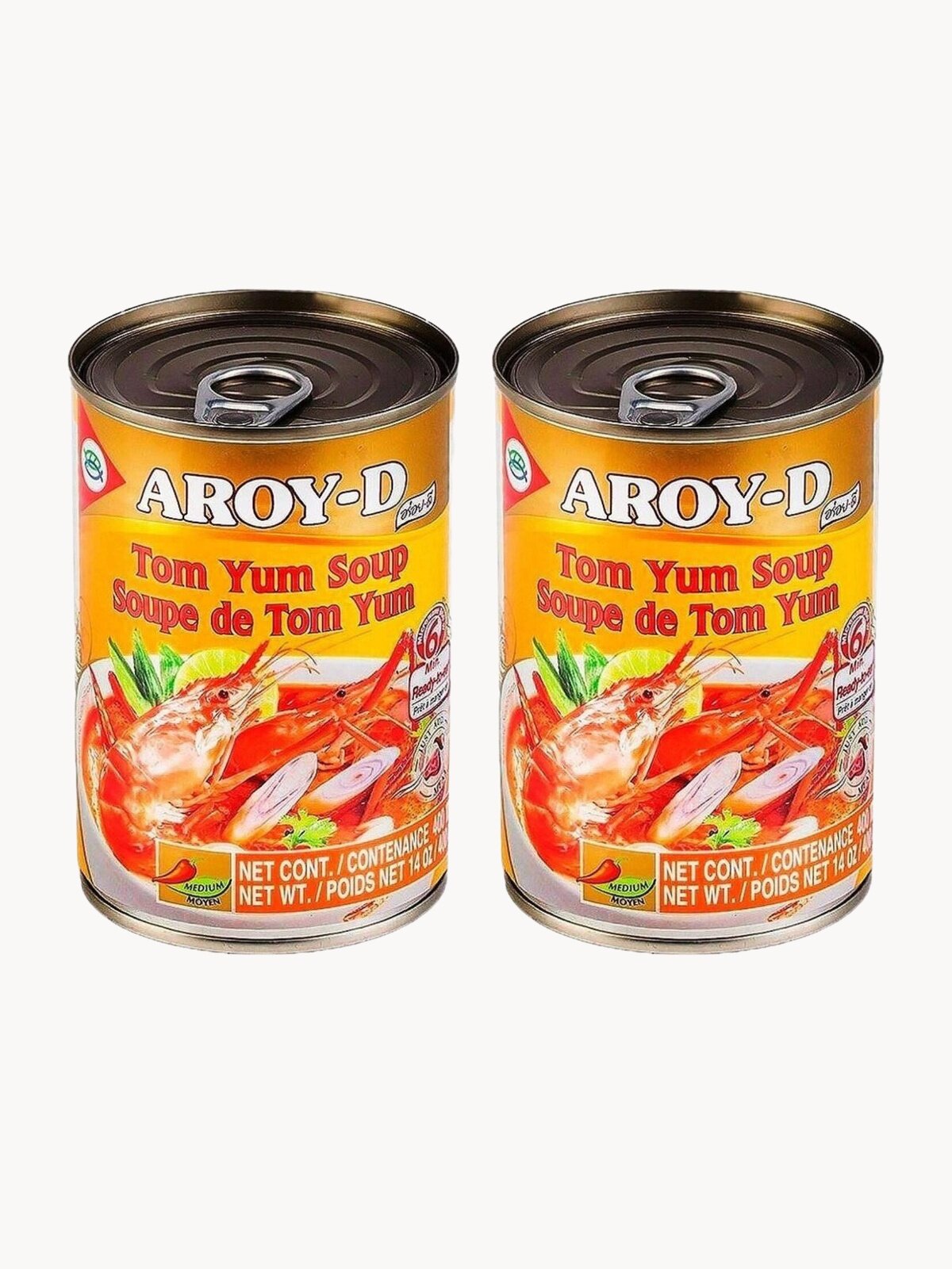 Суп Том Ям Aroy-D жестяная банка 400 г 2 шт