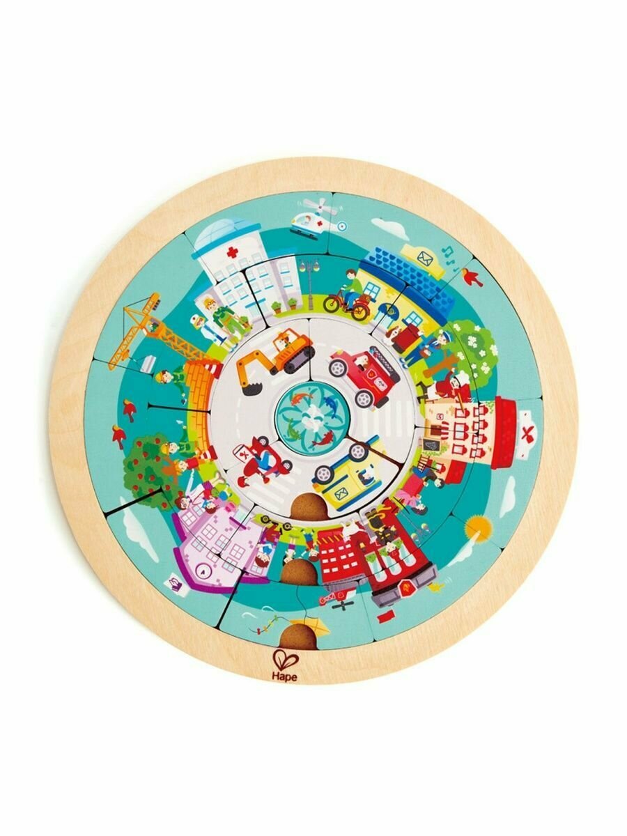 Деревянная игрушка Головоломка Карусель