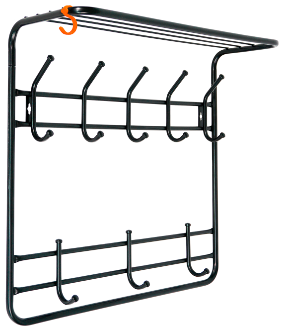 Вешалка 2-х ярусная 60см (8) черный ЗМИ ВСП 8