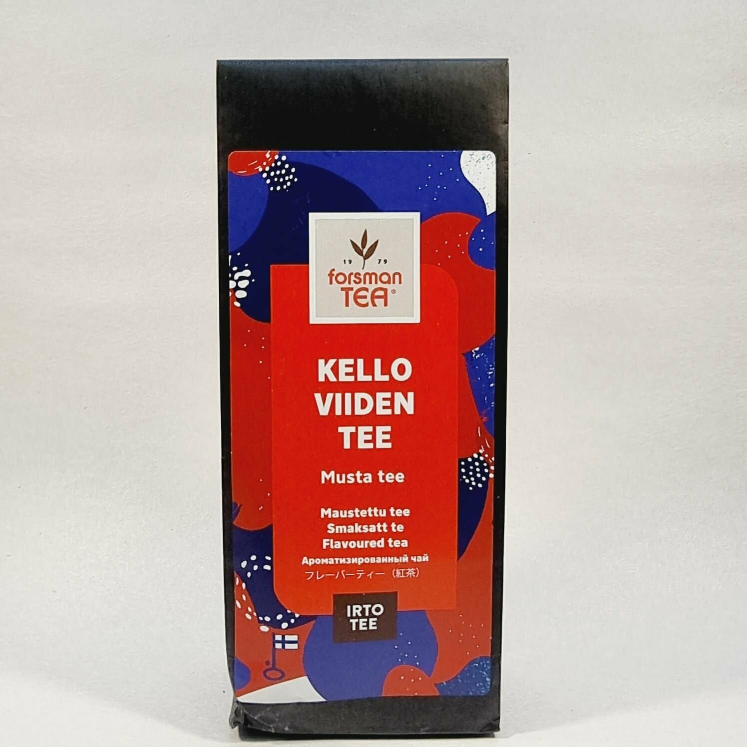 Чай черный листовой FORSMAN "KELLO VIDEN TEE" "Чай в 5 часов" ароматизированный (бергамот, ваниль, кокос)60 г (из Финляндии)