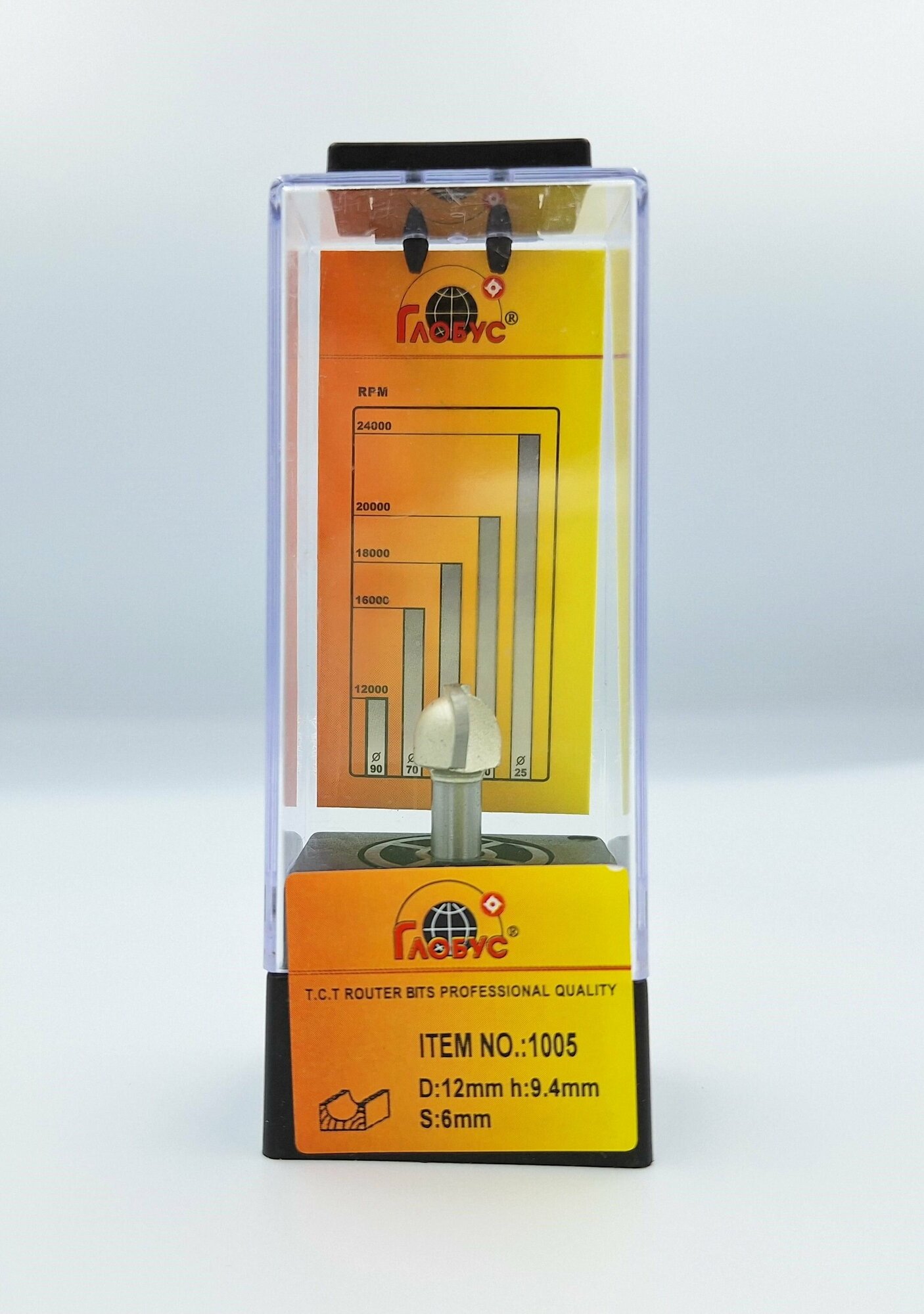 Фреза Globus 1005 D12, хвостовик 6мм