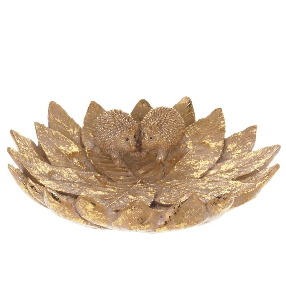 Блюдо "Ёжики на листьях", L=25 W=24,5 H=6,5 см