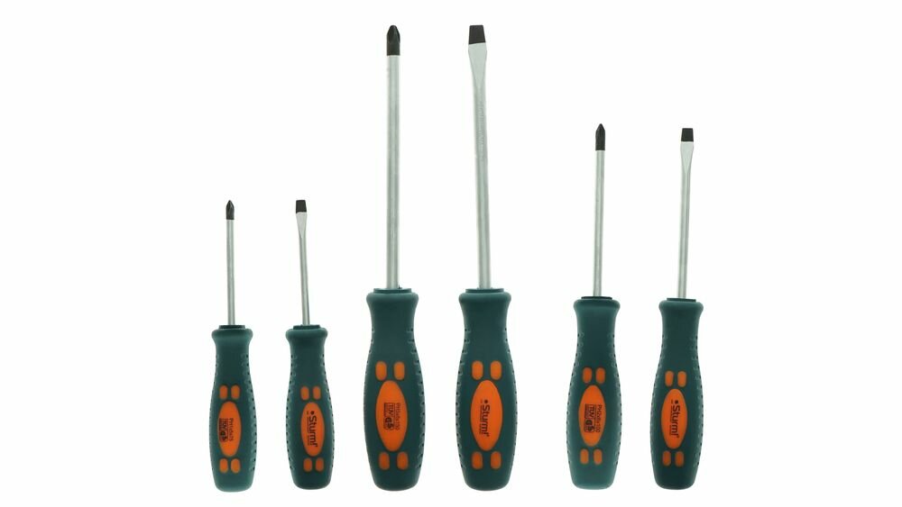 Набор отверток 6 шт, настенный держатель, CrV Sturm! 1040-01-SS3