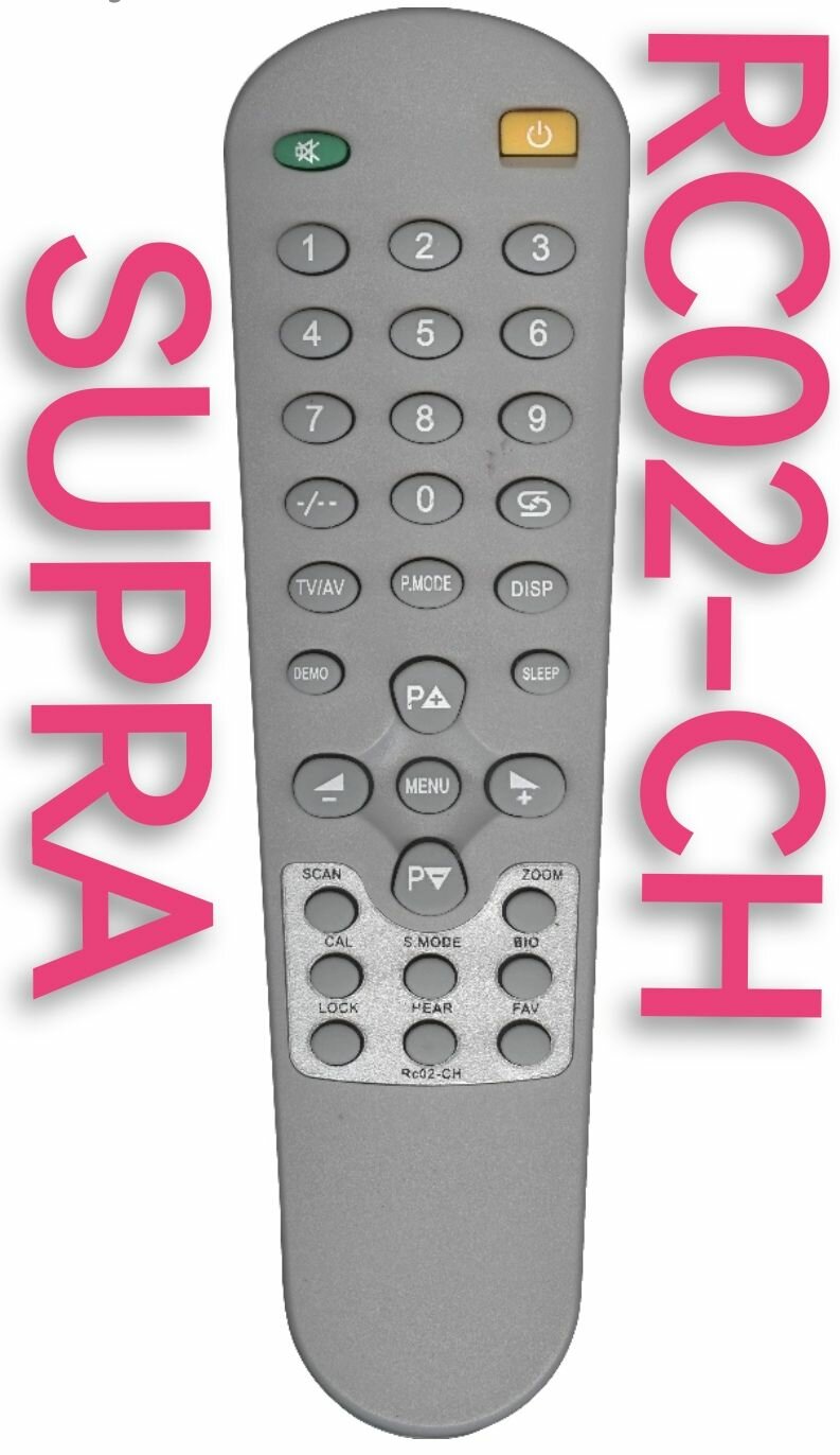 Пульт Huayu для Supra/супра RC02-CH телевизора , RC