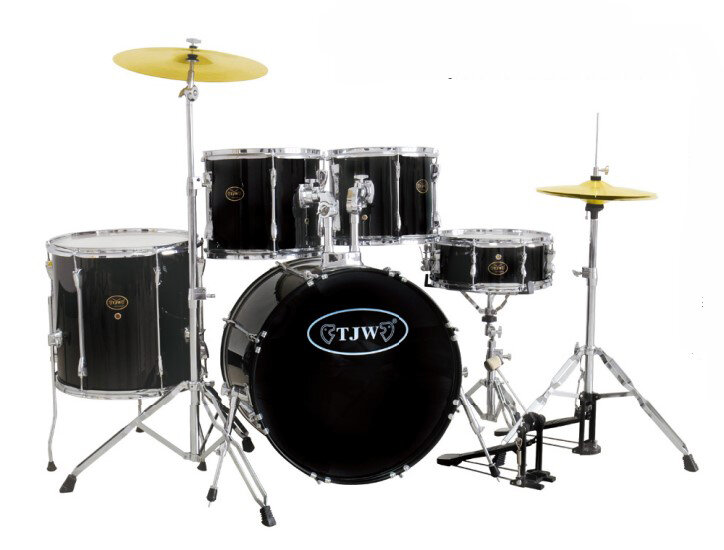 JW225-E6-BK Барабанная установка (2 коробки), черная, TJW