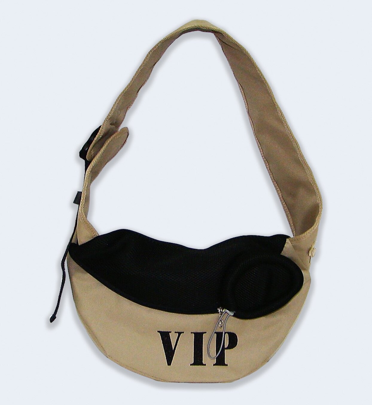 Слинг-переноска Melenni Стандарт "VIP" M бежевый/черная сетка