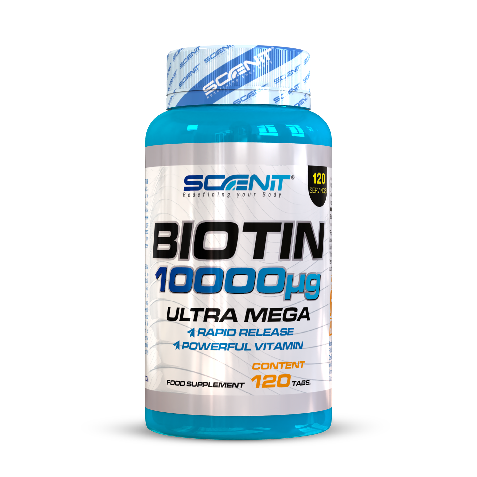 Scenit Nutrition Biotin Ultra Mega, 10000мкг, 120 табл.