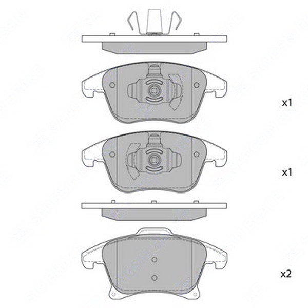 HI-Q SP4021 sp4021 колодки дисковые передние\ Ford (Форд) Mondeo (Мондео) V 14