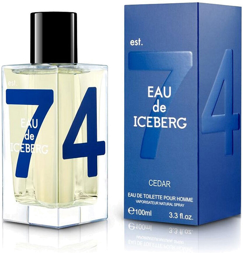 Iceberg, Eau deest. 74 Cedar pour homme, 100 мл, Туалетная вода Мужская