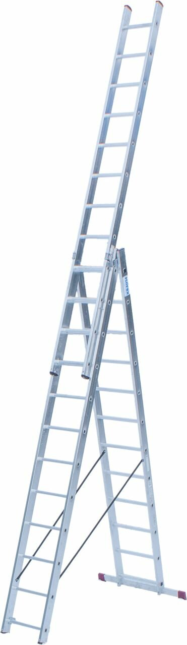 Трехсекционная Лестница Krause Corda 3X12 010445, Длина 8.5 М, Нагрузка 150 Кг.