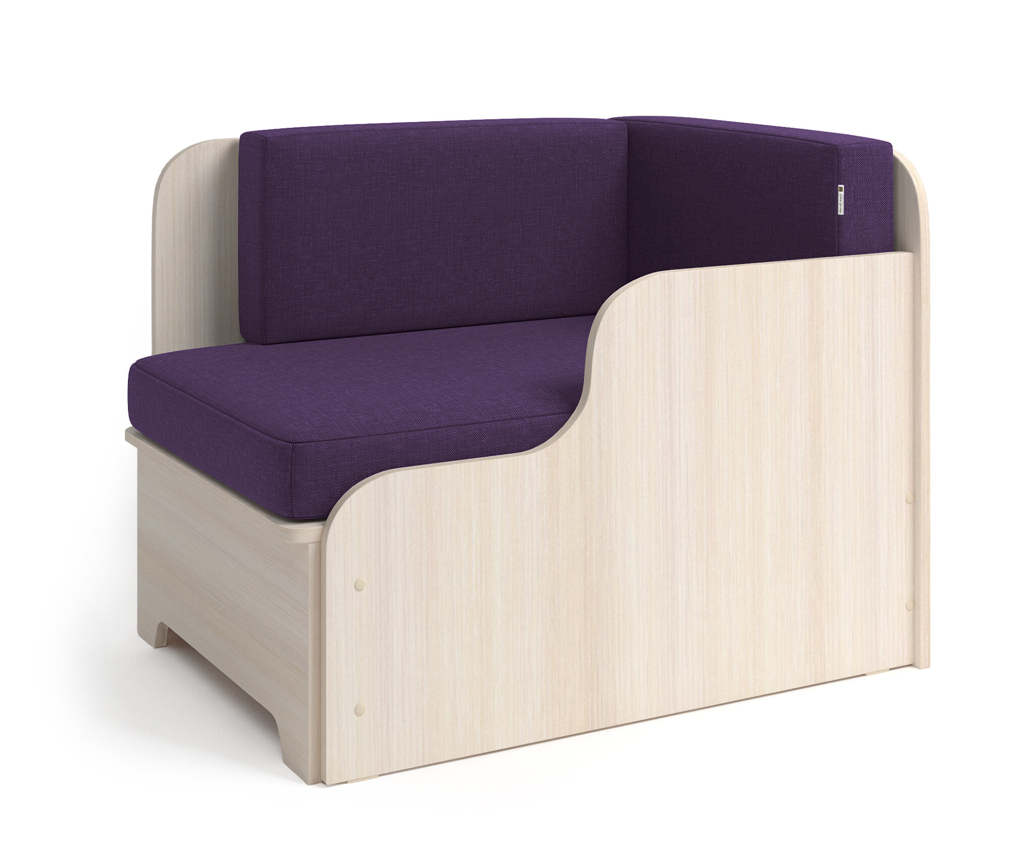 Диван кушетка Мелодия правый фиолетовый