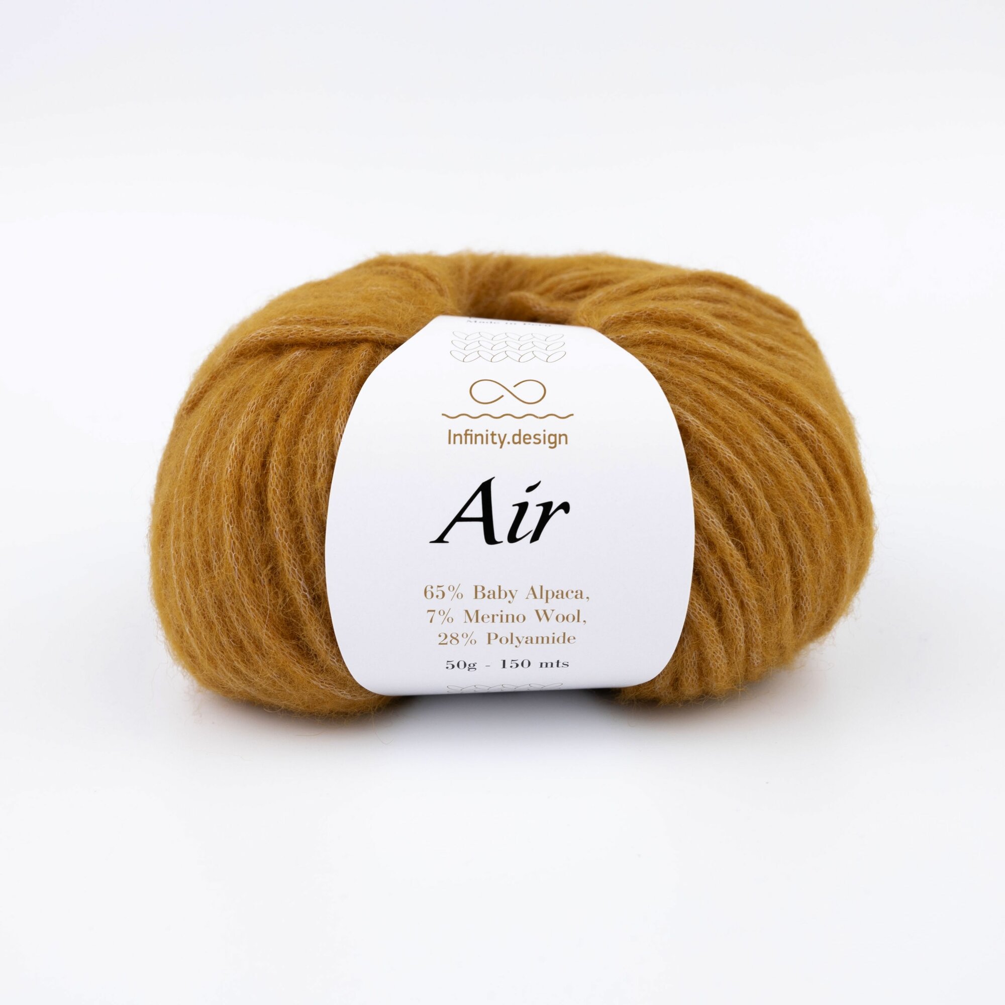 Пряжа INFINITY Air 2035 (1 моток), 65% бэби альпака, 7% мериносовая шерсть, 28% полиамид, 50г, 150м