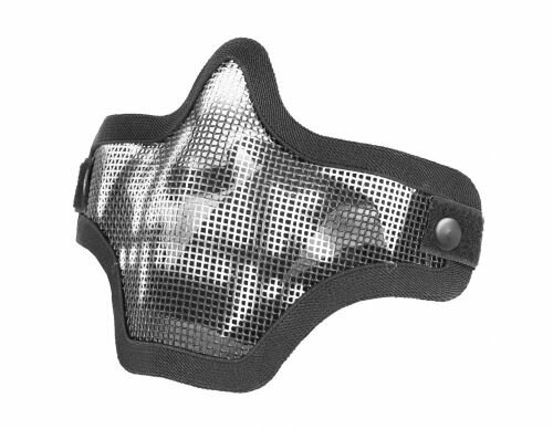 Маска сетчатая на нижнюю часть лица Tactical V1 черный череп