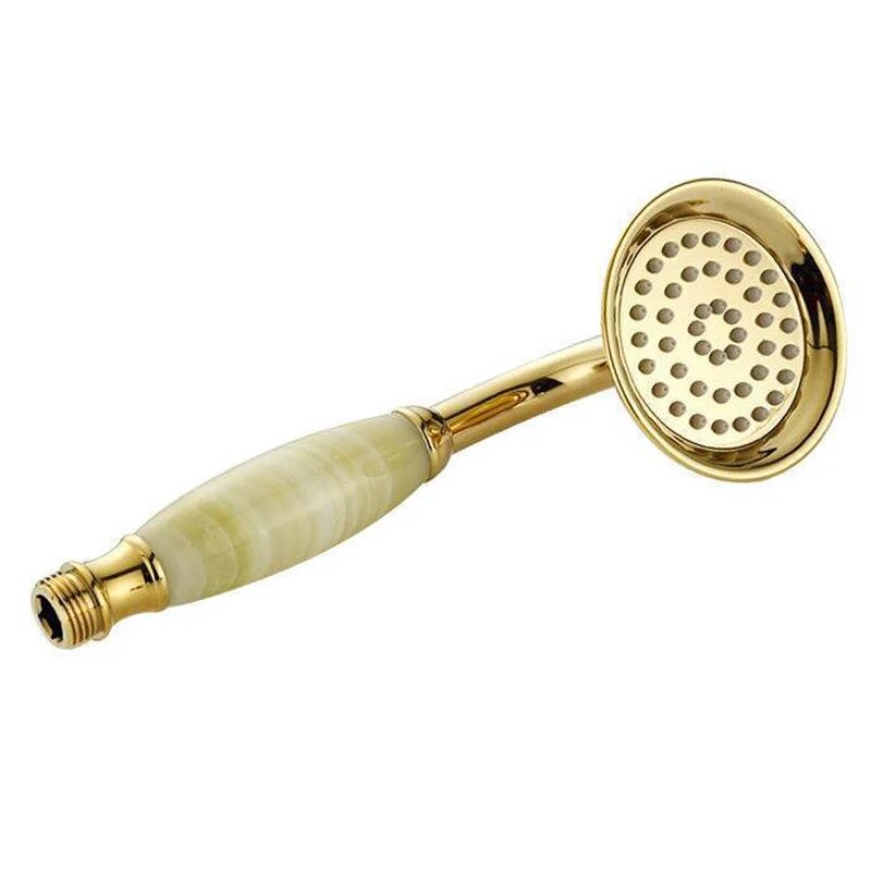 Золотая душевая лейка из латуни 2
