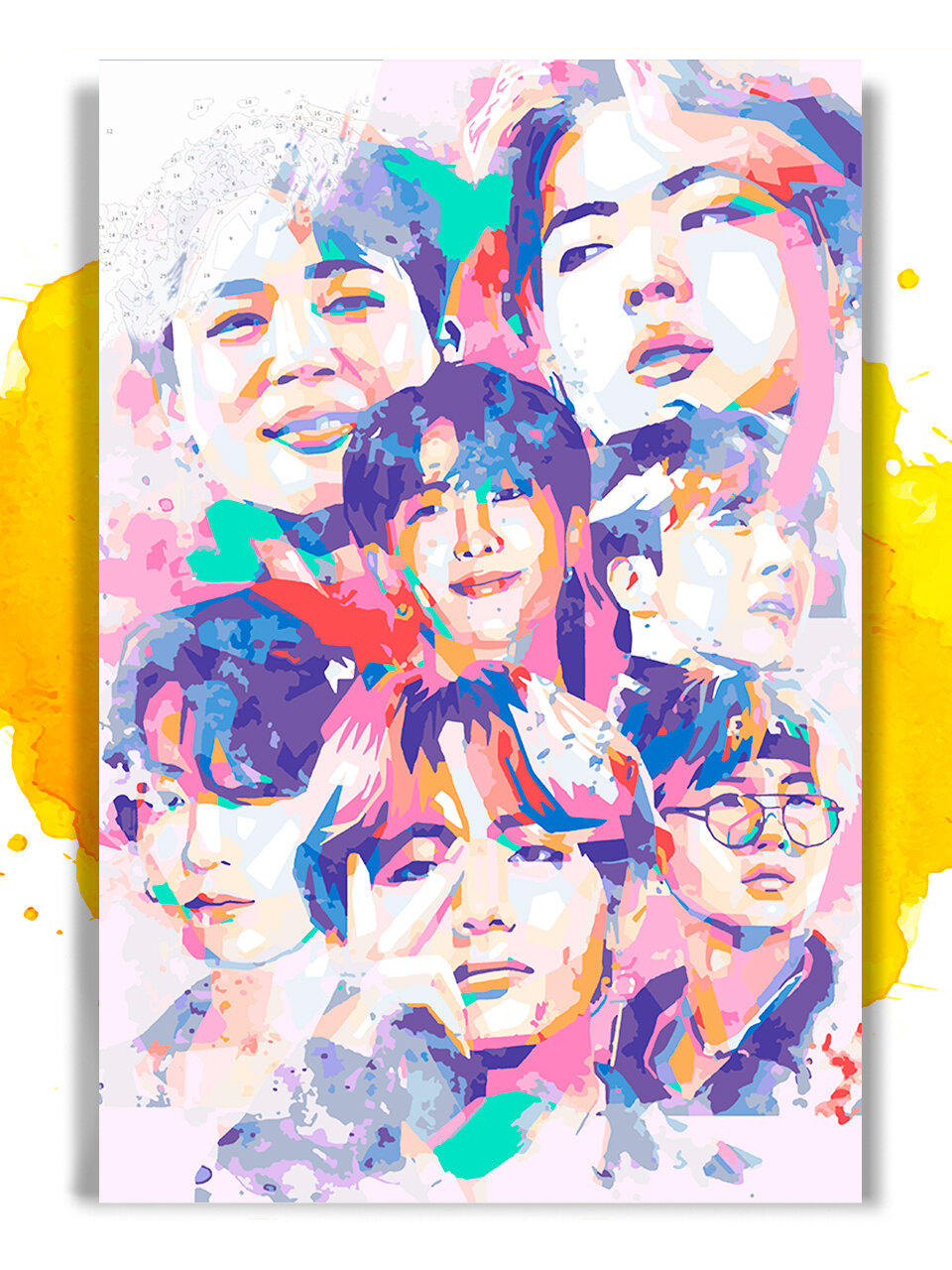 Картина по номерам на холсте BTS Арт 2, 40 х 60 см